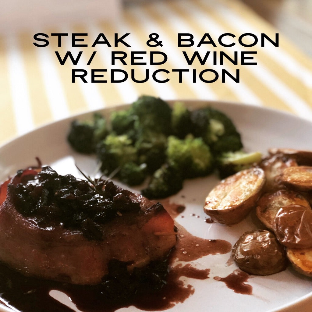 Bacon Wrapped Filet with Balsamic Red Wine Reduction – Fustini's Oils ...