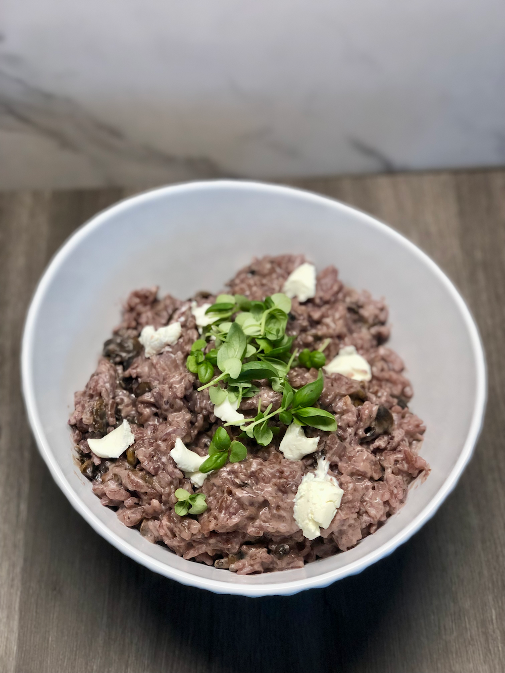 Red Wine Risotto with Caramelized Mushrooms – Fustini's Oils & Vinegars
