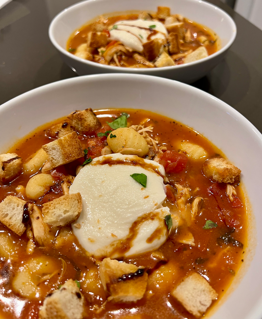 Caprese Chicken Gnocchi Soup – Fustini's Oils & Vinegars