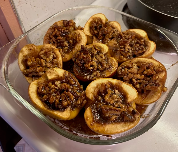 Caramelized Baked Apples with Walnut Filling – Fustini's Oils & Vinegars
